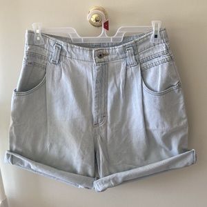 Lee | Shorts | 8s Vintage Lee High V Back Pocketless Denim Jean Mom ...